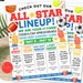 Sports All Star Vip Teacher Appreciation Week Itinerary Poster All Star ...