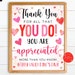 Valentine's Day Appreciation Sign, Valentine's Day Thank You Sign ...