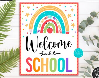 Printable "welcome Back" Sign - Etsy