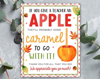 Caramel Apple Bar PRINTABLE - Etsy