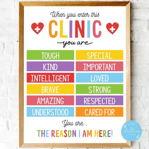 When You Enter This Clinic Sign Printable School Health Office - Etsy ...