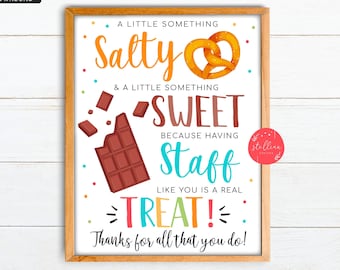 Sweet and Salty Staff Sign - Etsy