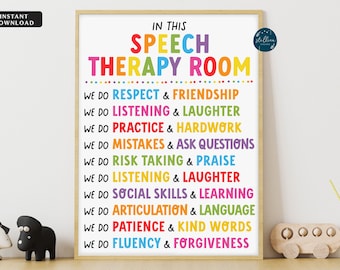 Speech Therapist, SLP Poster, Speech Language Pathologist Office Decor ...