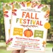 EDITABLE Fall Festival Fall Harvest Flyer, Printable Halloween ...
