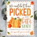 Fall Thank You Pumpkin Sign, INSTANT DOWNLOAD Couldn't Have Picked ...