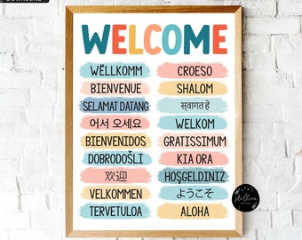 Welcome Sign, Office Wall Art, Classroom Decor, Inclusive Welcome ...