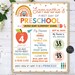 Rainbow Boho First Day of School Photo Prop, EDITABLE Back to School ...