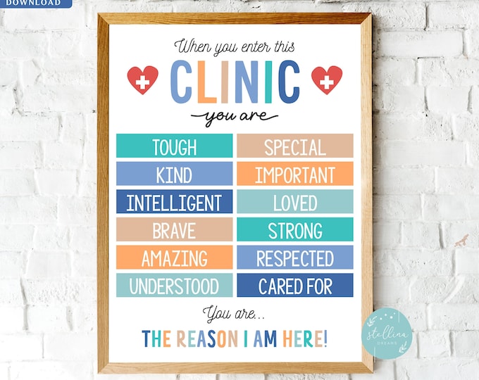Printable School Health Office Poster Pediatric Clinic Decor Printable ...