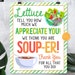 Salad Appreciation Sign, Soup Table Top Sign, Soup-er Staff Teacher ...