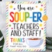 Appreciation Sign, Thank You Sign, Thank You Gift, Teacher Staff ...
