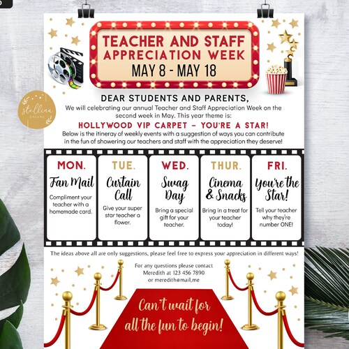 Printable/editable Lift Us up Teacher Staff Appreciation Week - Etsy