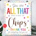 All That and a Bag of Chips Sign, INSTANT DOWNLOAD Teacher Staff ...