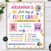 EDITABLE First Day of School Sign, Back to School Sign Personalized ...