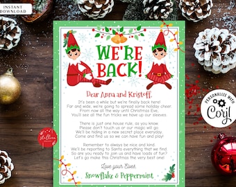 Elf Letters Hello From Elves and Goodbye From the Elves - Etsy