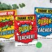 Superhero Favor Tags, Printable Superhero Gift Tag, Teacher ...