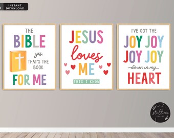 Sunday School Posters Printable - Etsy