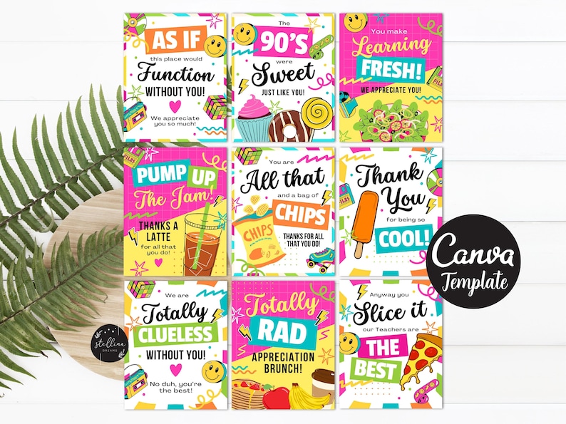 Editable BUNDLE 80s 90s Theme Teacher Appreciation Week Itinerary Retro ...
