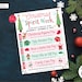 Editable Christmas School Spirit Week Itinerary Schedule, Daily Weekly ...