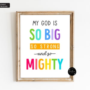 Children's Bible Songs Art, Scripture Art Printable Wall Art Bible ...