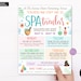 Spa Teacher and Staff Appreciation Week, Itinerary Poster, Calm Zen ...