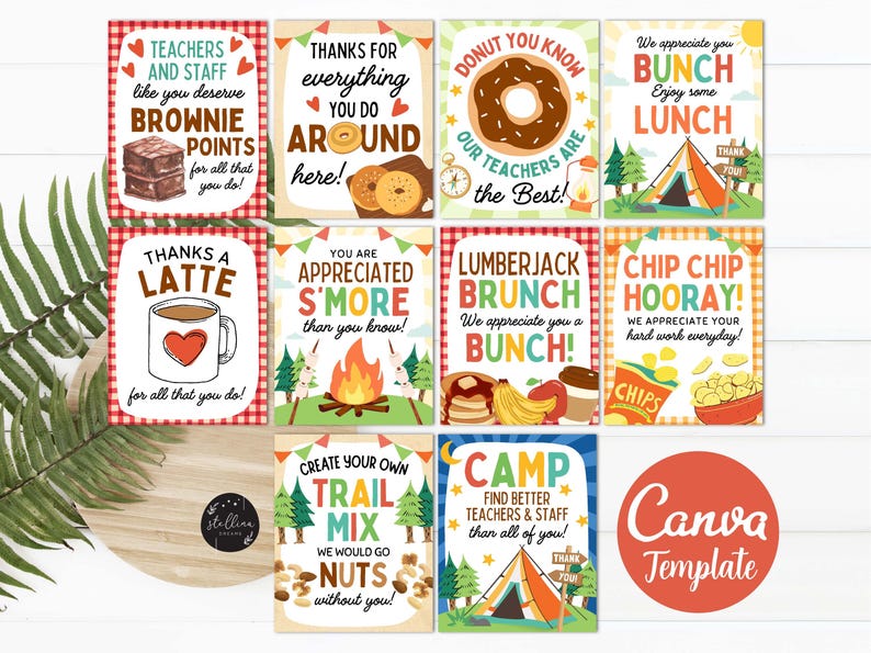 Bundle Camp Theme Teacher Appreciation Posters Adventure Wilderness ...