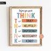 Think Before You Speak Sign, Printable Classroom Decor, Motivational ...