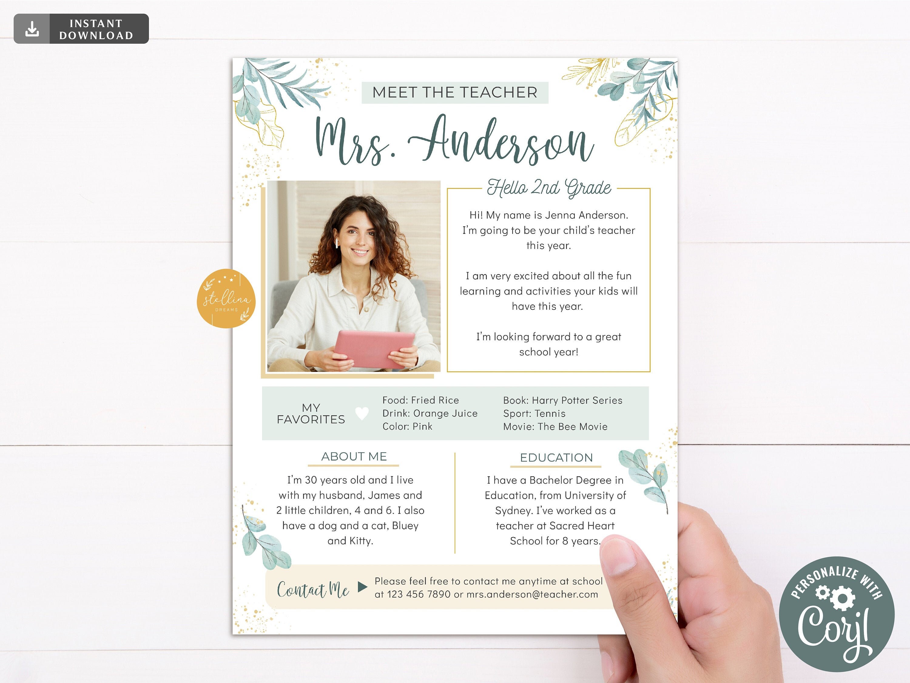 EDITABLE Meet the Teacher Teacher Newsletter Event - Etsy