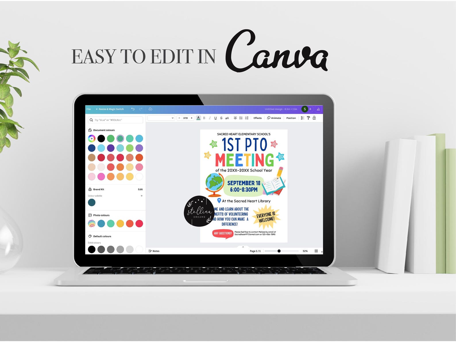 Editable PTA PTO Recruitment Template Bundle: School Event Flyers ...