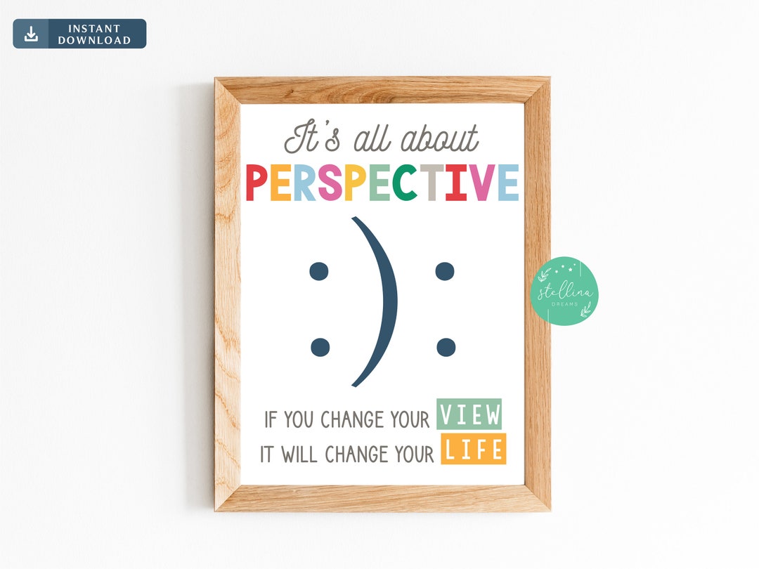 All About Perspective Poster, Guidance Counselor Office Decor ...