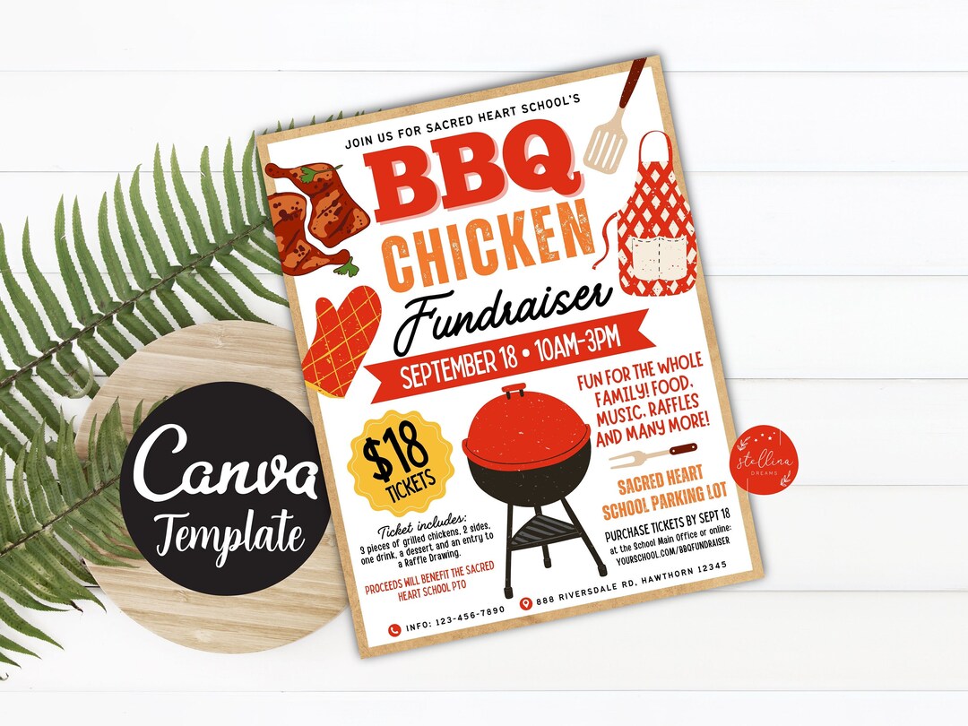 Editable Bbq Chicken Fundraiser, Picnic Party Invite, Grill Out Party ... Editable Bbq Chicken Fundraiser, Picnic Party Invite, Grill Out Party ...