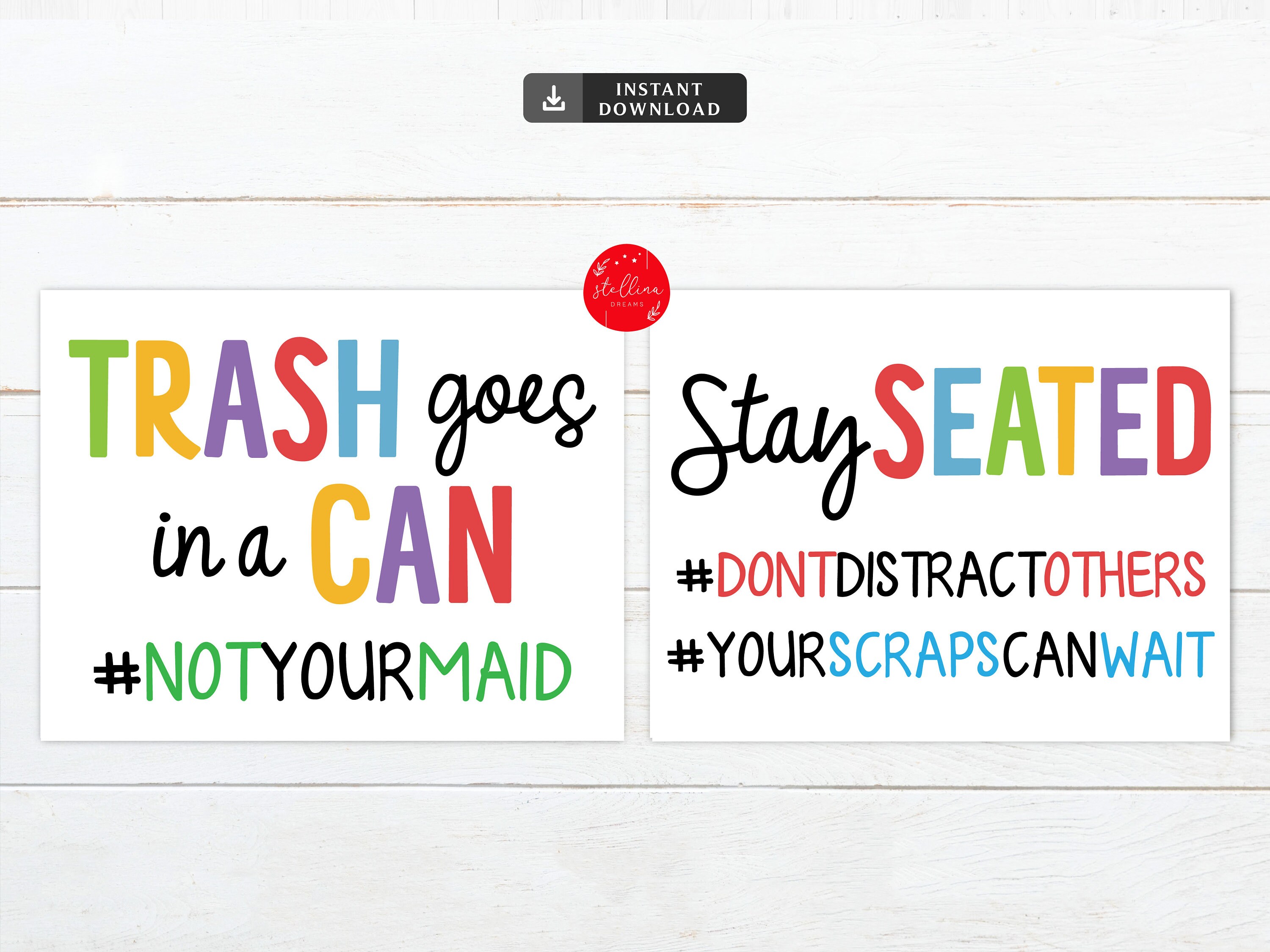 Hashtag Signs Posters for Bulletin Boards Classroom Rules - Etsy