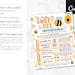 Bee Themed Teacher Appreciation Week Itinerary Take Home Sheet Sweet as ...
