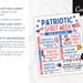 Patriotic School Spirit Week Itinerary: 4th of July Planner (canva ...