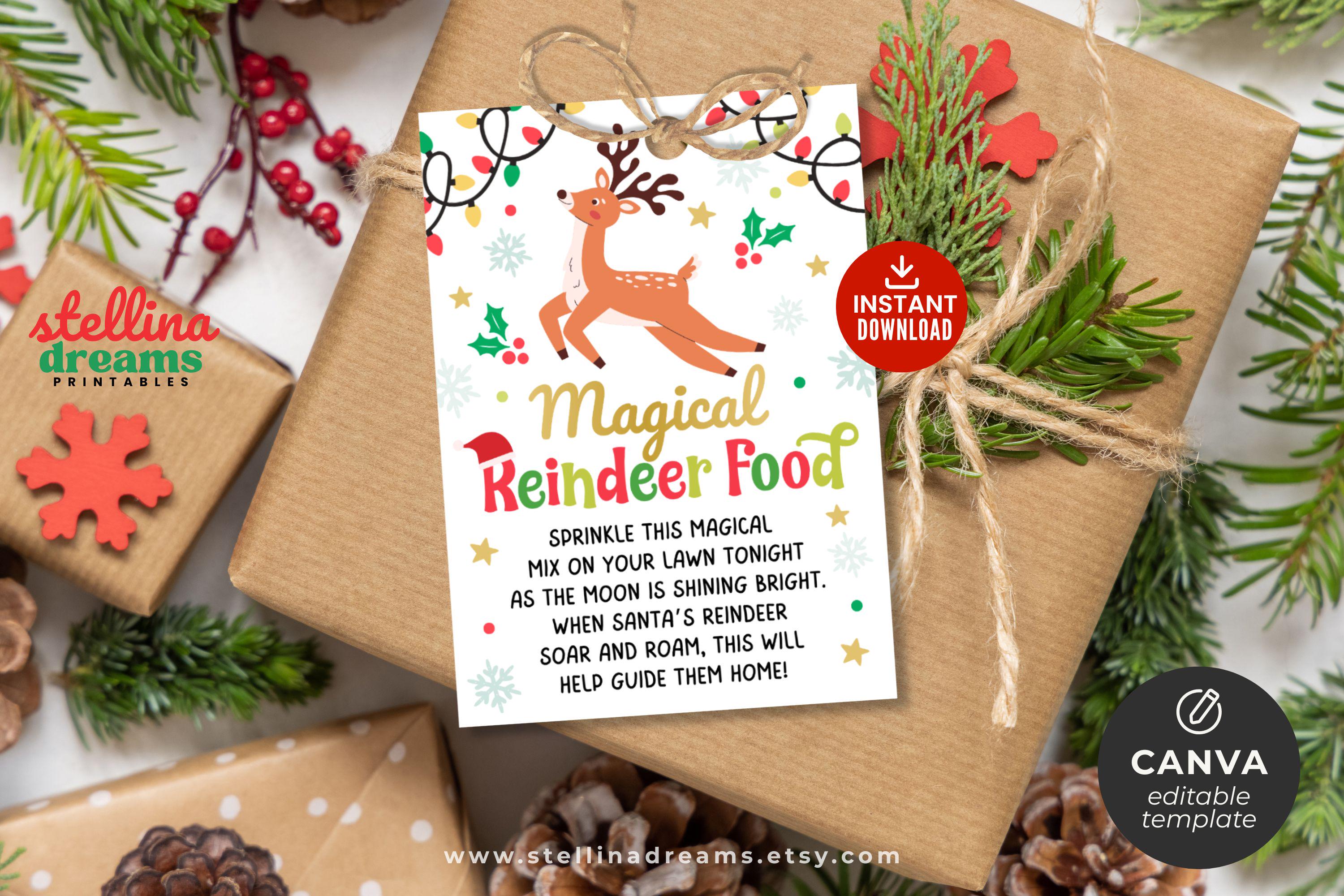 Magic Reindeer Food Tags | Christmas Gift Tags for Kids | Classroom ...