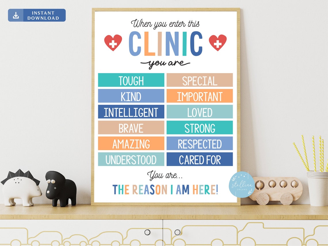 Printable School Health Office Poster Pediatric Clinic Decor - Etsy