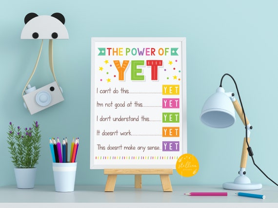 The Power of yet Printable Poster Motivational Wall Art - Etsy Australia