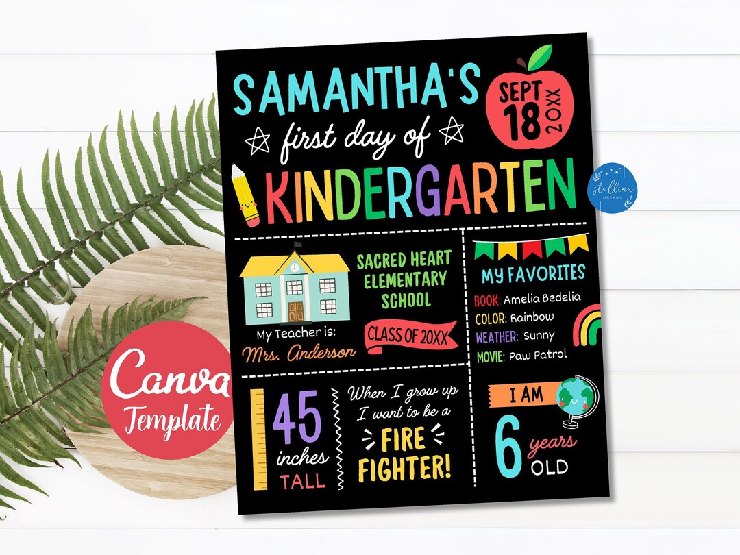 EDITABLE First Day of School Printable Back to School Sign, Boy Child ...