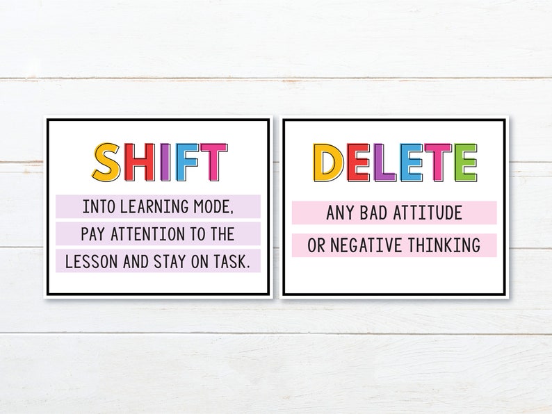 Computer Lab Rules Poster Set: Classroom Decor (instant Download) - Etsy