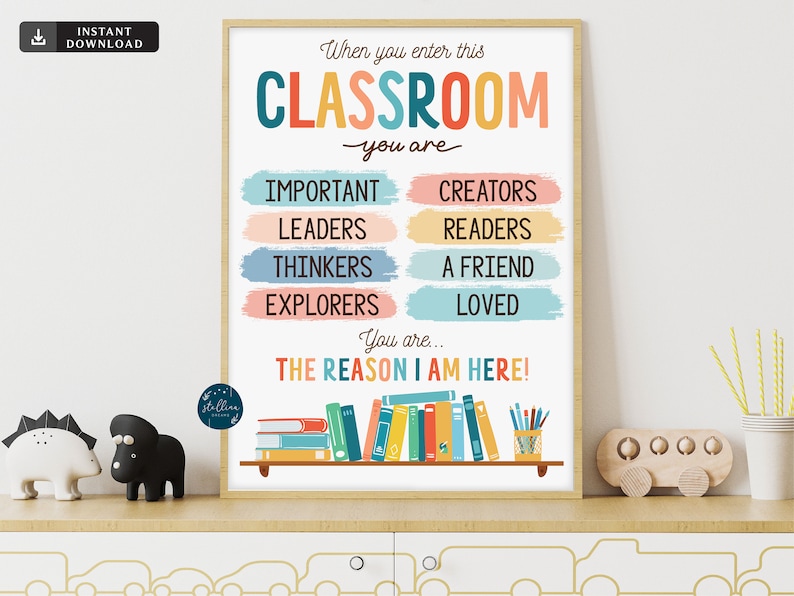 When You Enter This Classroom Sign, Printable Classroom Poster ...