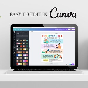 Editable PTO PTA Recruitment Flyer, Printable Handout, School ...