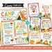 Editable Bundle Camp Theme Teacher Appreciation Itinerary Adventure ...