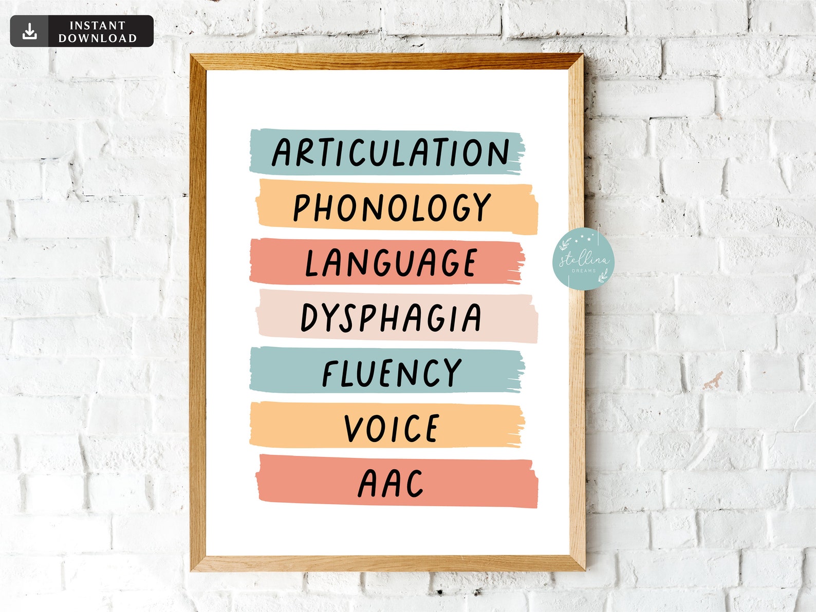 Speech Therapy Poster Therapy Office Decor Speech Poster - Etsy