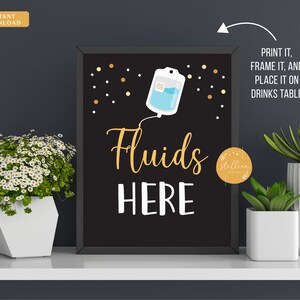 Printable Medical Party Signs, Nurse Graduation Party Printable Signs ...