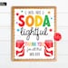 Soda Appreciation Sign, Printable You're Soda-lightful INSTANT DOWNLOAD ...