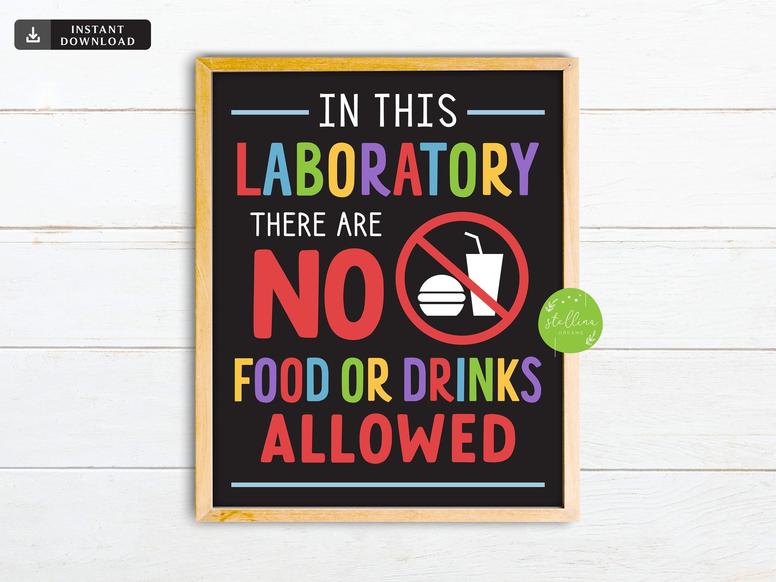 No Food or Drinks Allowed School Poster Laboratory Poster - Etsy Australia