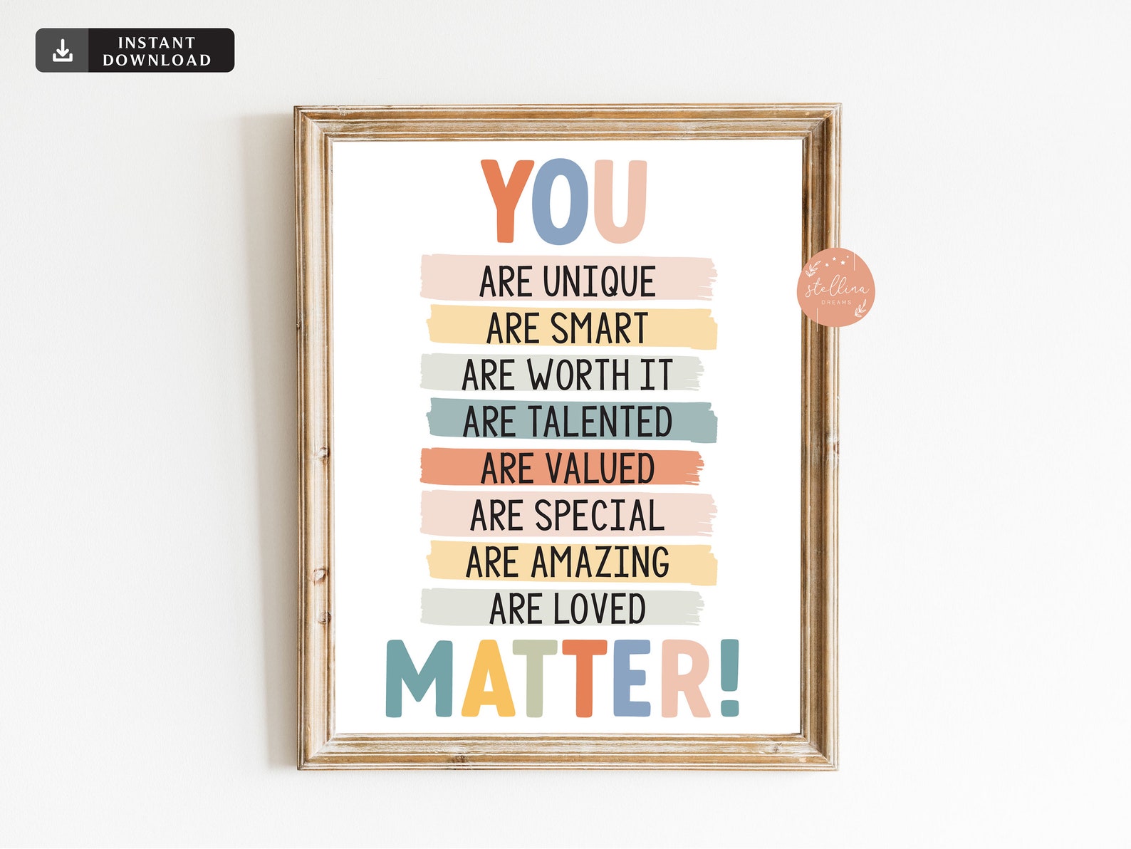 You Matter Classroom Poster Therapist Office School Office - Etsy