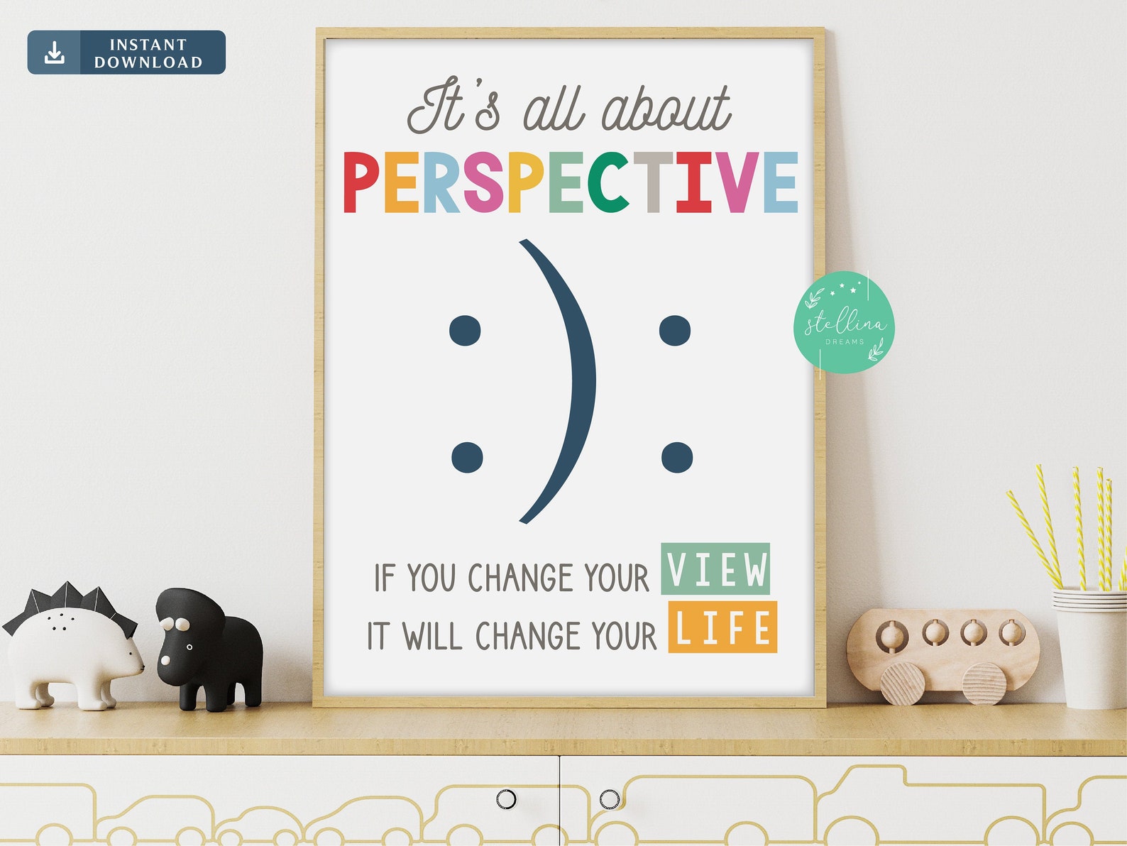 All About Perspective Poster Guidance Counselor Office Decor | Etsy