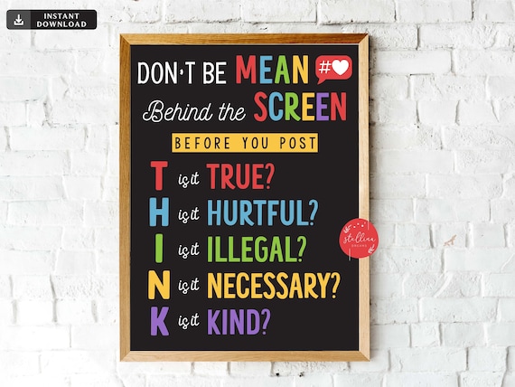 Poster Over Cyberpesten Posters | Kies Kleur Tegen Pesten