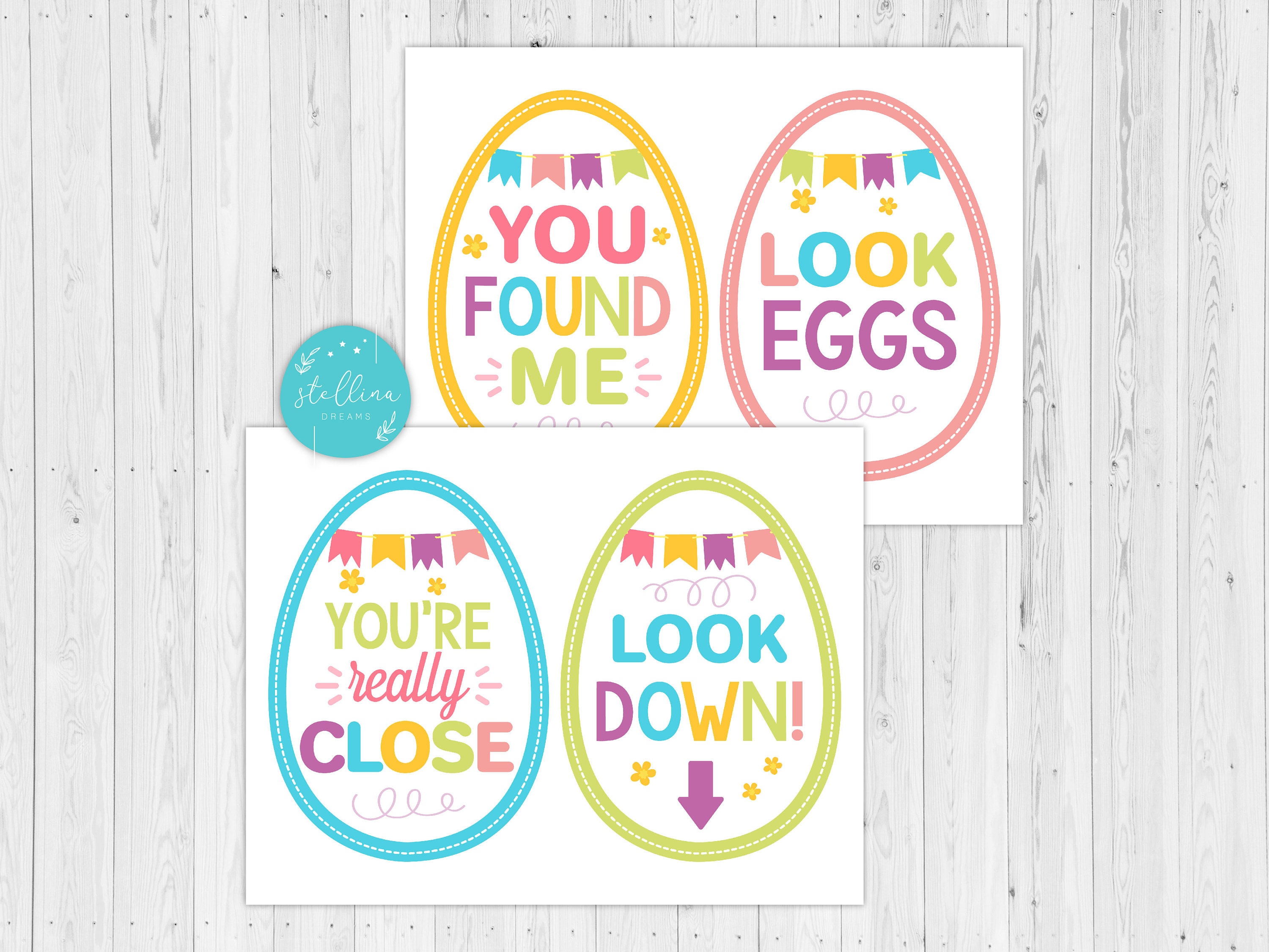 Easter Egg Hunt Signs Easter Egg Hunt Sign Kit Easter - Etsy Australia
