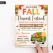 Fall Festival Fall Harvest Flyer, EDITABLE Halloween Invitation ...